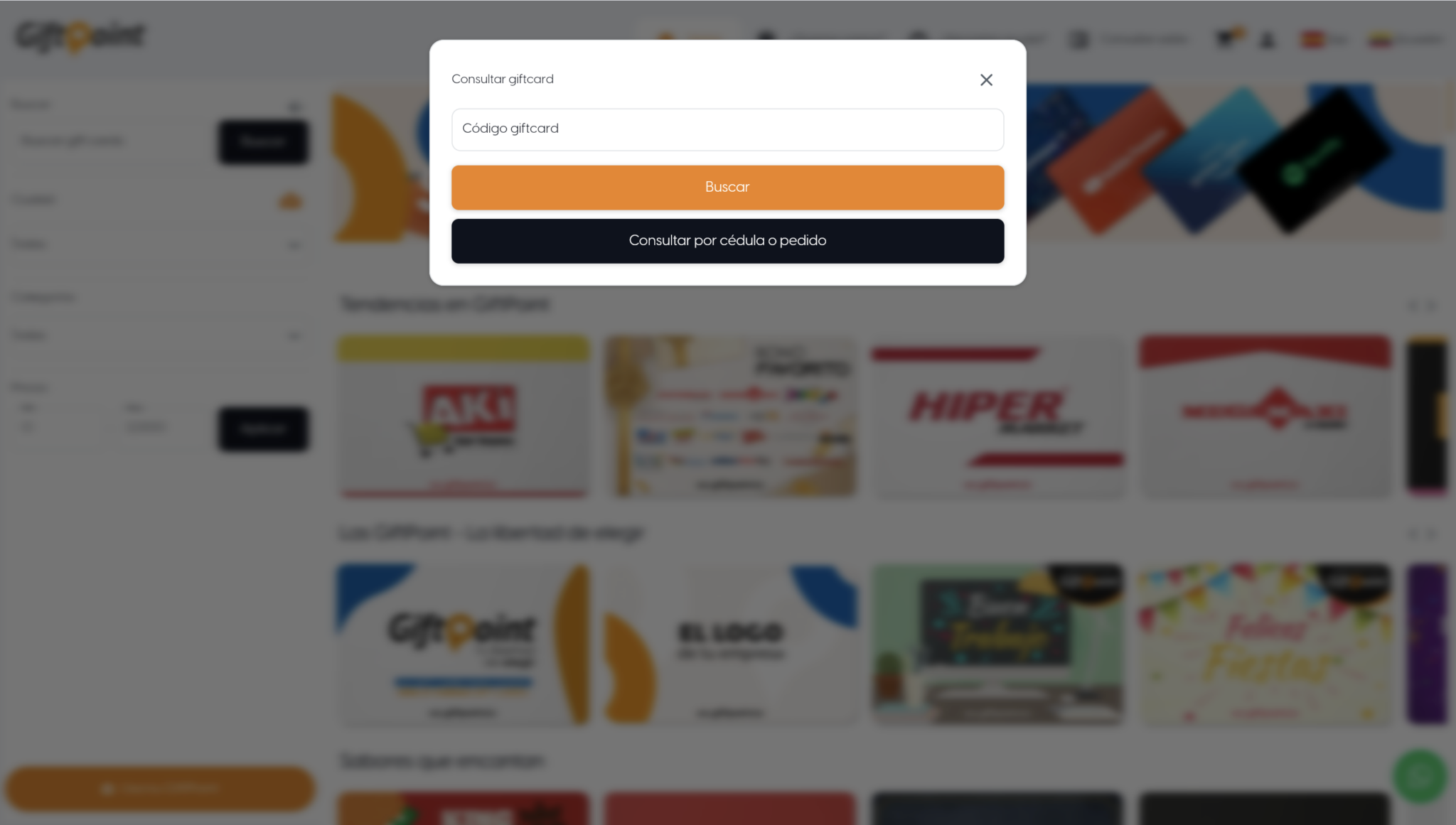Proceso de Canje – GiftPoint